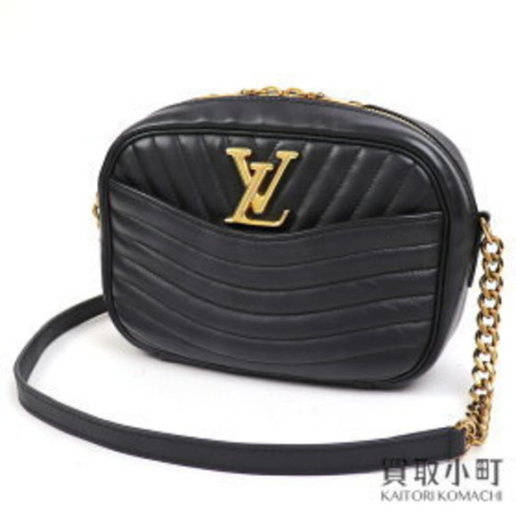Louis Vuitton | Bags | Louis Vuitton Wave Camera Bag Noir Black Calf ...